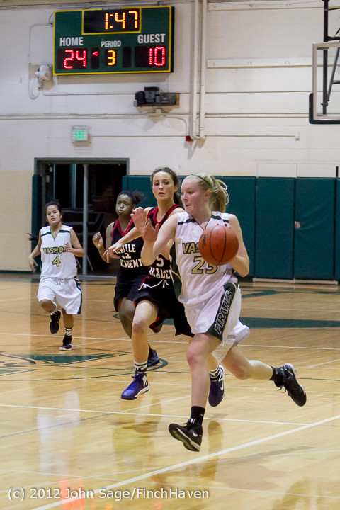 VHS Girls Varsity Basketball v Seattle Academy 11/30/2012 Set three