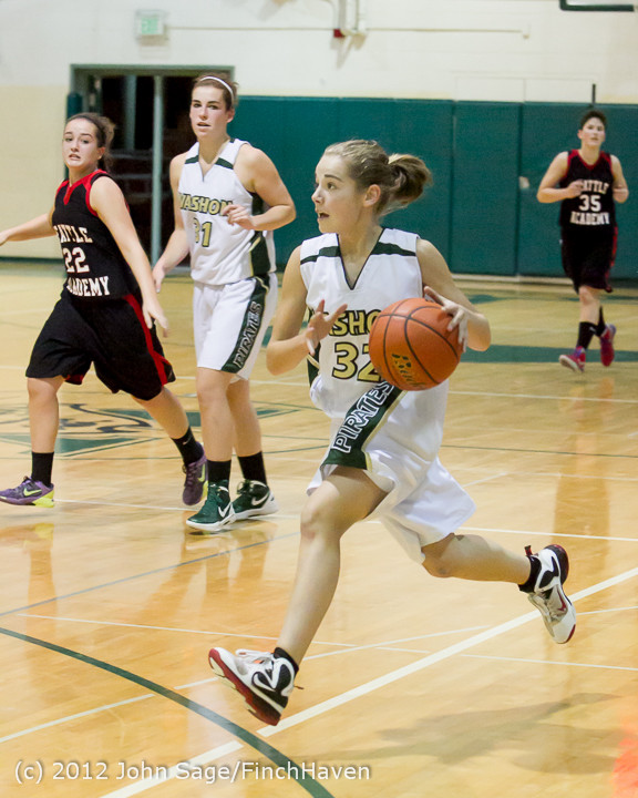 VHS Girls Varsity Basketball v Seattle Academy 11/30/2012 Set three